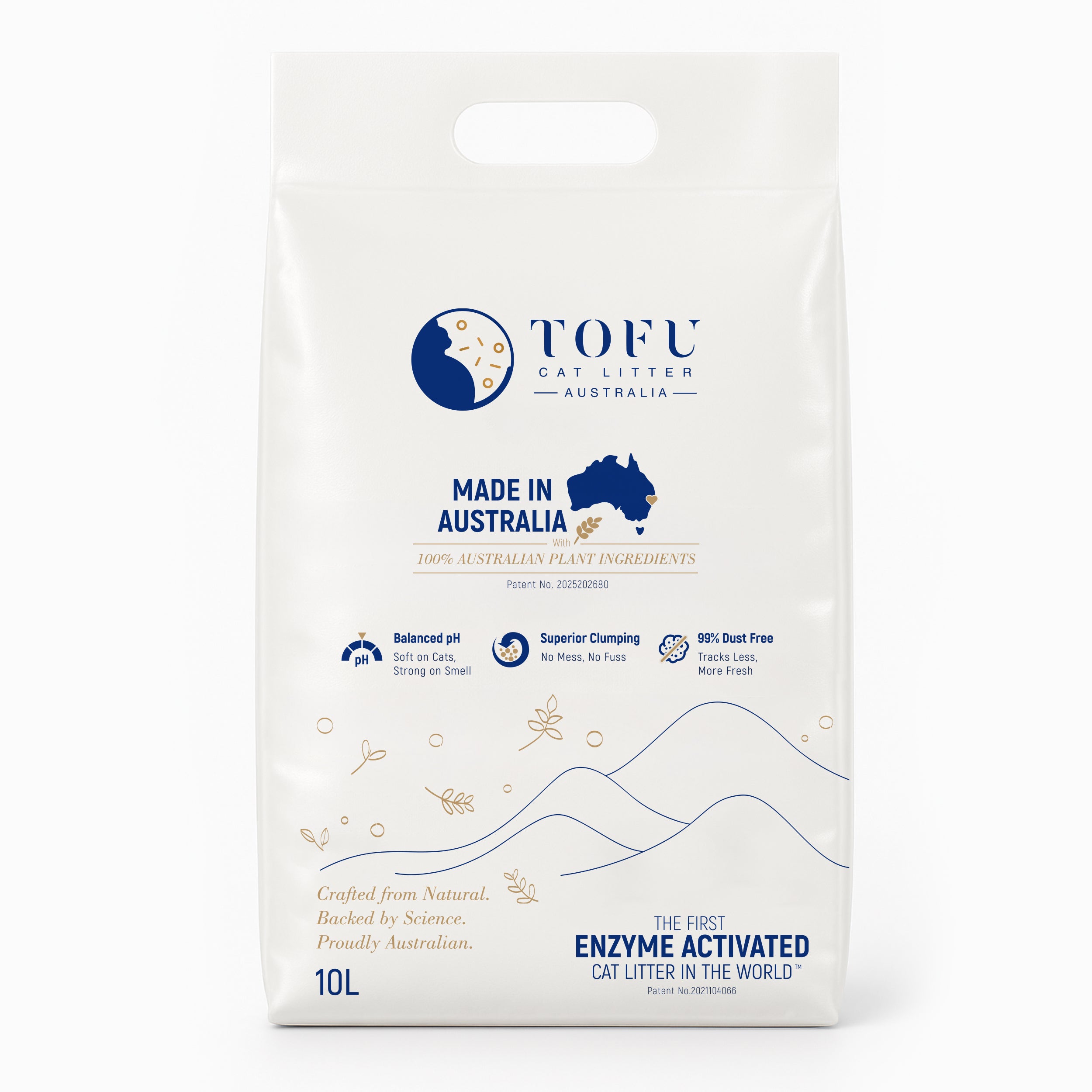 Tofu Cat Litter Australia Oat Aus-Made Enzyme Activated 10L