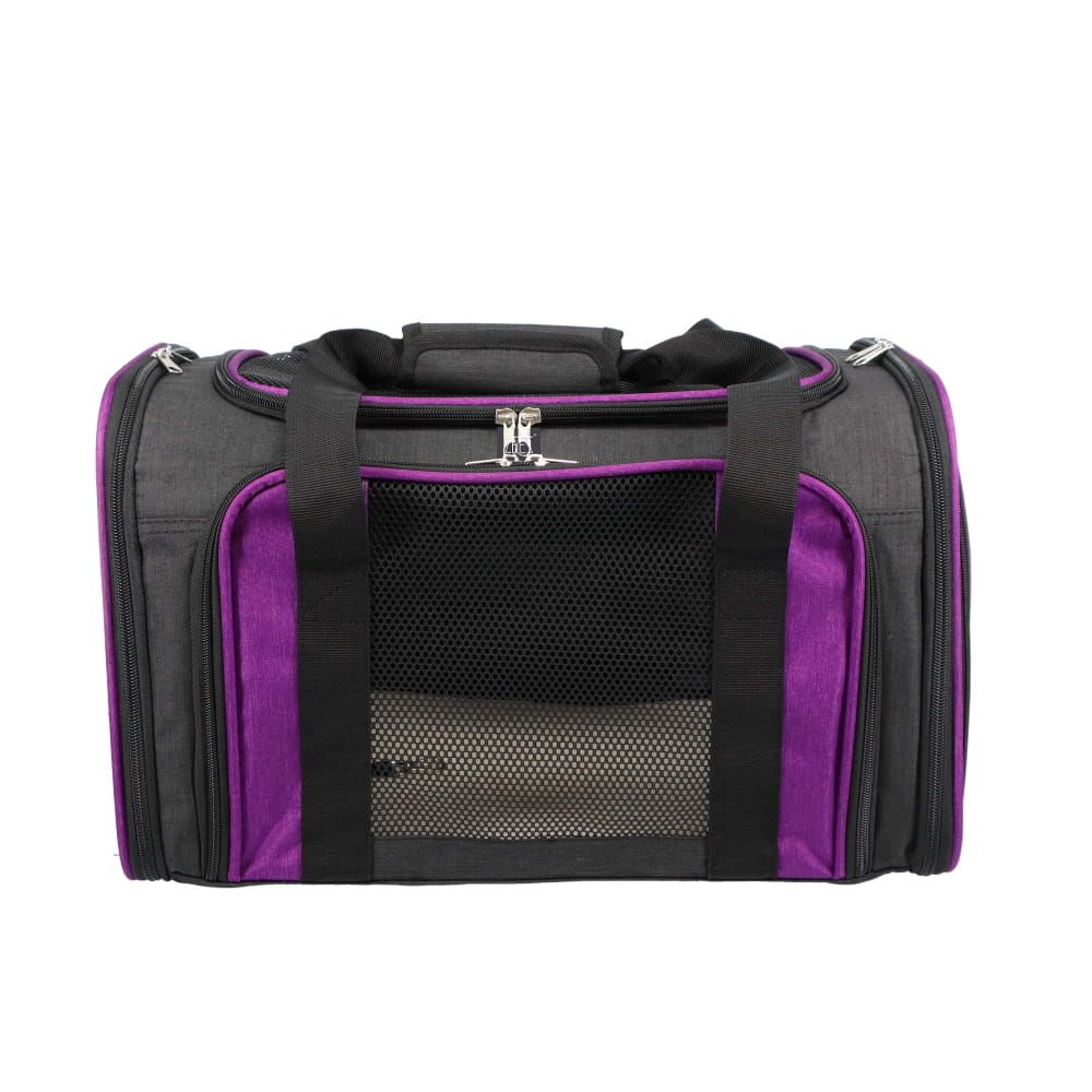 ZEEZ Foldable Soft Sided Pet Carrier Purple