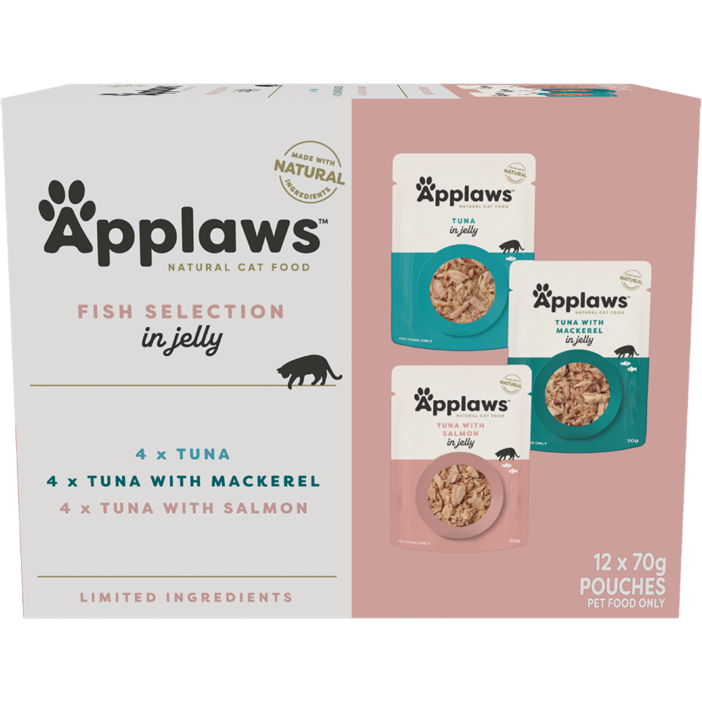 Applaws Natural Wet Cat Food Pouch Fish Selection in Jelly Multipack 7