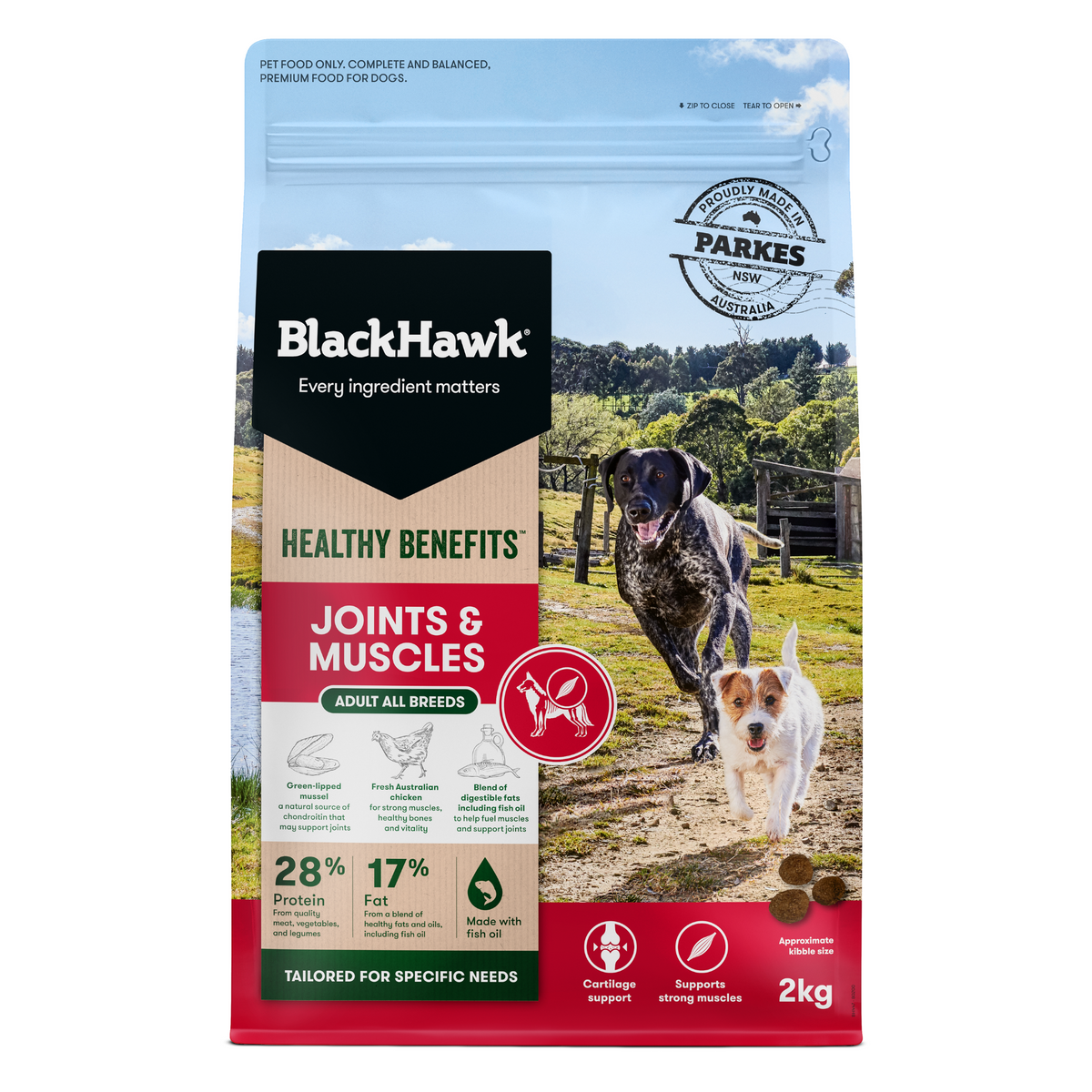 Black Hawk Healthy Benefits Adult Joints and Muscles Dry Dog Food