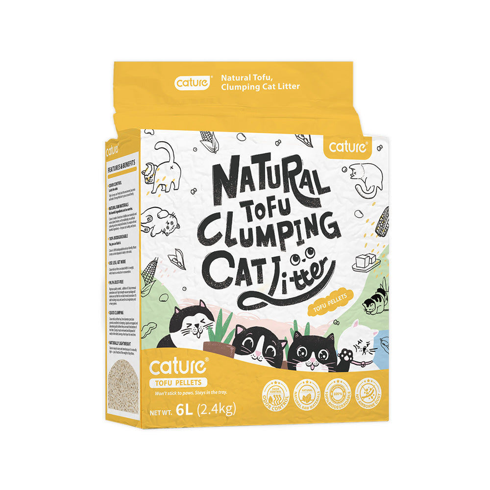 Cature Natural Tofu Clumping Milky Cat Litter