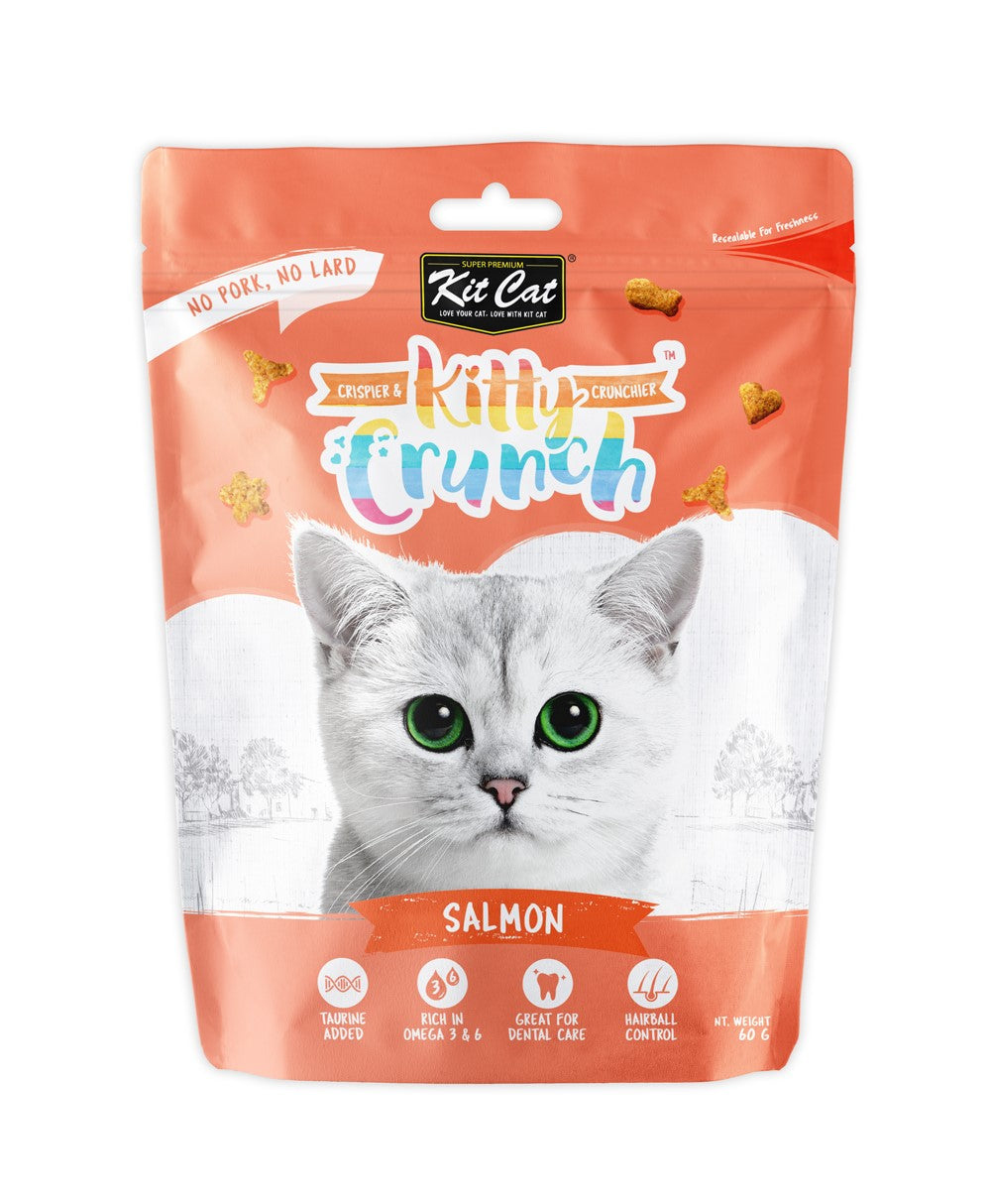 Kit Cat Kitty Crunch Cat Treat Salmon 60g