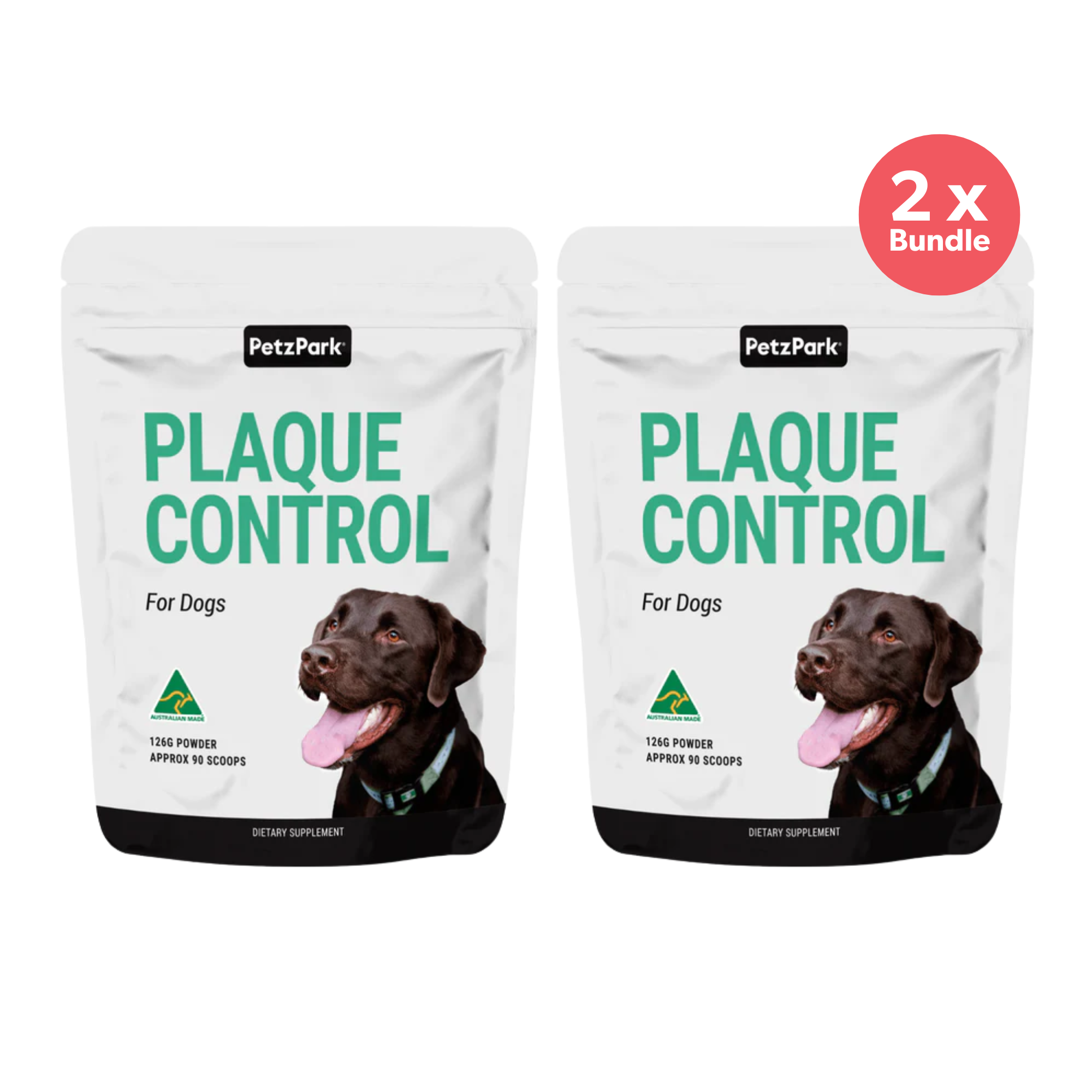 Petz Park Plaque Control for Dogs 126g x 2