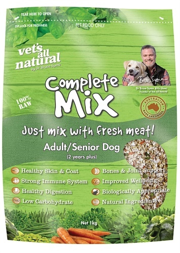 Vets All Natural Complete Mix Dry Dog Food Adult and Senior