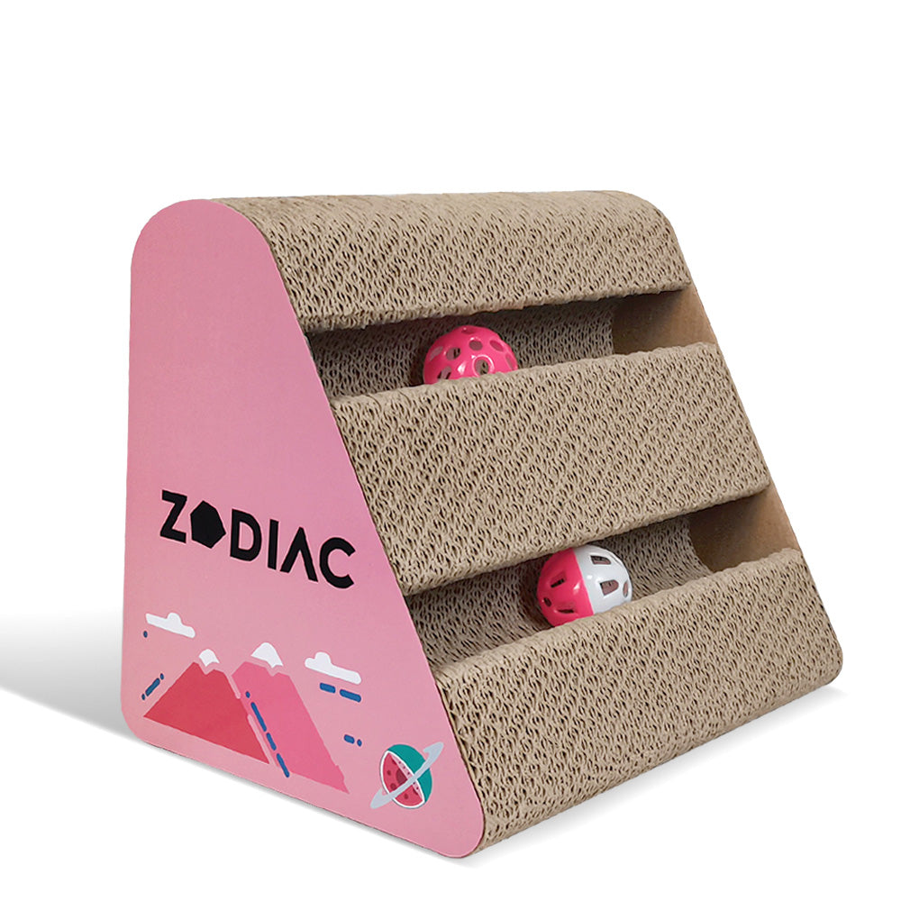 ZODIAC Triangle Ball Cat Scratcher Watermelon