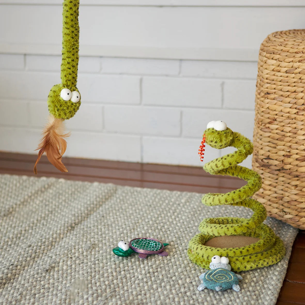 Kazoo Springy Snake Cat Toy